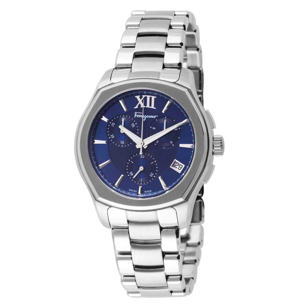 Ferragamo Men's Lungarno Chrono Blue Dial Watch – Boutique von Burg